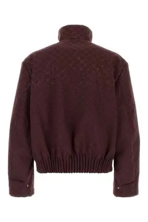 Gucci Gg Fabric Padded Jacket - Red