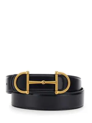 Gucci Reversible Leather Belt - Black