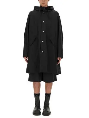 JIL SANDER Parka With Logo - Black