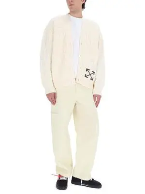 Off-White Cargo Pants - Cream