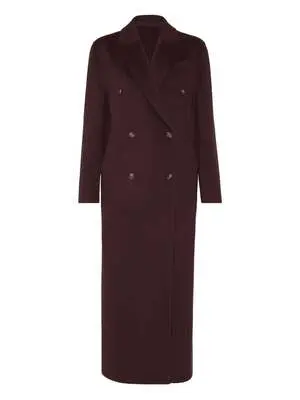 Brunello Cucinelli Double-breasted Coat - Red