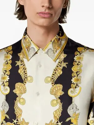 Versace Coral Theatre Silk Shirt