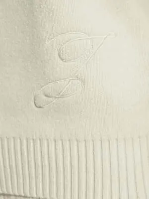 Jacquemus Embroidered Football Sweater - White
