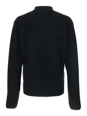 Jacquemus Black Polo Shirt With Tone-on-tone Logo On Front In Cotton Knit - Multicolor