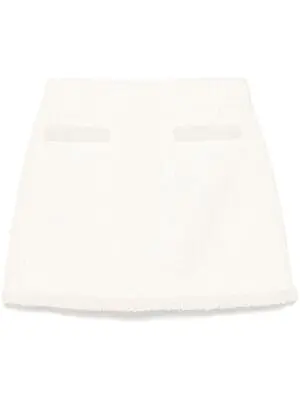 SELF-PORTRAIT Miniskirt With Decoration - White