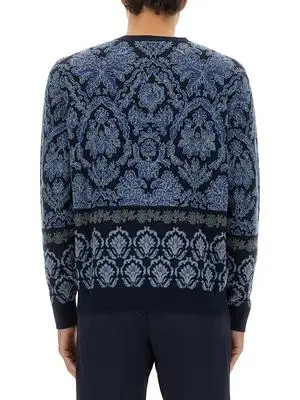 Etro Cotton Jacquard Knit - Blue