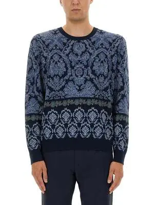 Etro Cotton Jacquard Knit Pullover