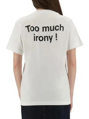 Moschino Too Much Irony Printed Cotton T-shirt