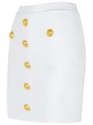 Balmain Mini Skirt - White