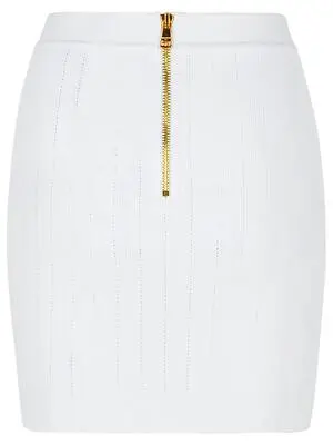Balmain Mini Skirt - White