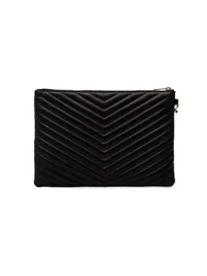 Saint Laurent Cassandre Matelassé Leather Tablet Pouch