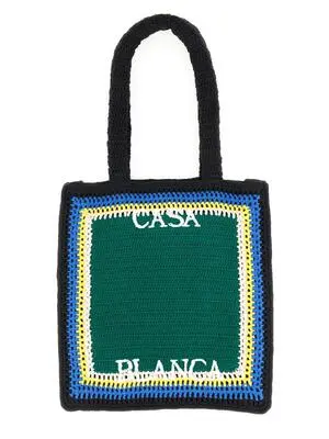 Casablanca Casablanca Unisex Crochet Bag Green