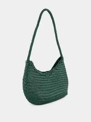Dragon Diffusion Forest Nova Luna Woven Leather Tote