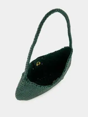 Dragon Diffusion Forest Nova Luna Woven Leather Tote