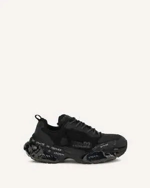 Dsquared2 Faster Sneakers With Mesh Inserts - Black