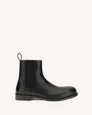 Loewe Bobine Chelsea Ankle Boots In Polished Calfskin