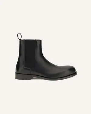 Loewe Bobine Chelsea Ankle Boots In Polished Calfskin