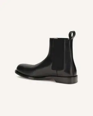 Loewe Bobine Chelsea Ankle Boots In Polished Calfskin