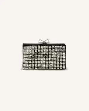SELF-PORTRAIT Crystal Chainmail Clutch