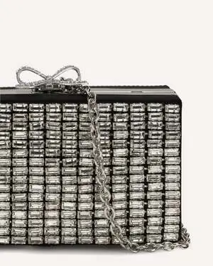 SELF-PORTRAIT Crystal Chainmail Clutch