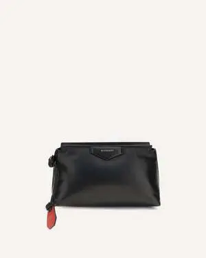 Givenchy Antigona Bomber Lambskin Pouch - Black