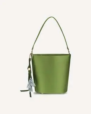 SELF-PORTRAIT Satin Bucket Bag