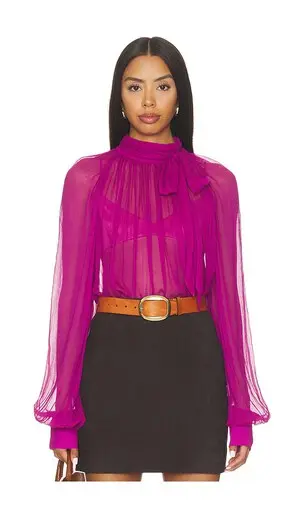 Ronny Kobo Zenia Blouse In Red