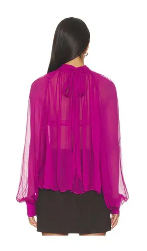 Ronny Kobo Zenia Blouse In Red