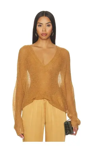 SEROYA Madena Knit V-neck Sweater