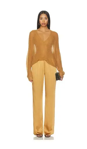 SEROYA Madena Knit V-neck Sweater