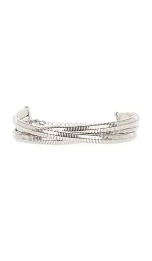 LOVERS AND FRIENDS Kinsley Necklace In Metallic - Silver