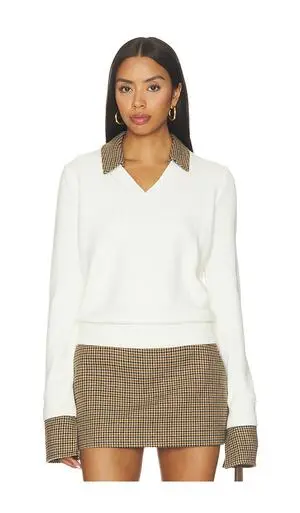 SEROYA Maia Knit Sweater In White