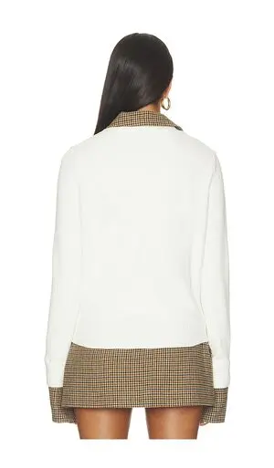 SEROYA Maia Knit Sweater In White