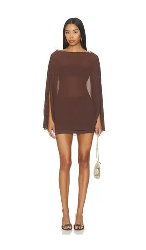 Superdown Danni Poncho Set - Brown