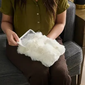 BROOKSTONE Bubble Faux Fur Warming Pod - Ivory