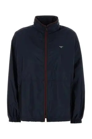 Prada Navy Re-nylon Windbreaker - Blue