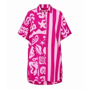 PALM COLLECTIVE Tanzanite Shirt Dress