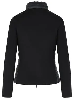 Moncler Padded Virgin Wool Cardigan With Zip