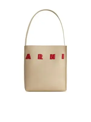 Marni Museo' Ivory Leather Bag - Cream