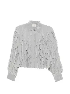 ALYSI Ruffled Shirt - Grey