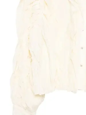 ALYSI Ruffled Shirt - White