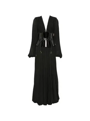 Elisabetta Franchi V-necked Maxi Dress
