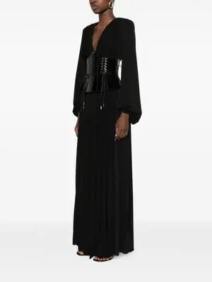 Elisabetta Franchi V-necked Maxi Dress