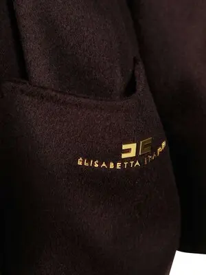 Elisabetta Franchi Wool Long Coat