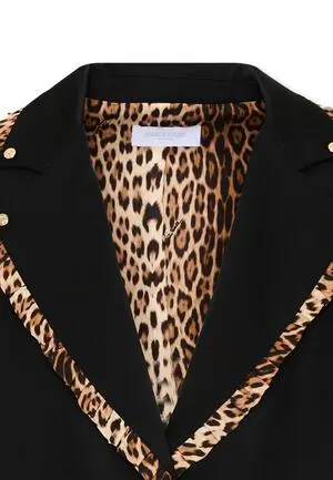 Roberto Cavalli Leopard-print Blazer