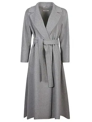 Max Mara Belted Long-sleeved Coat