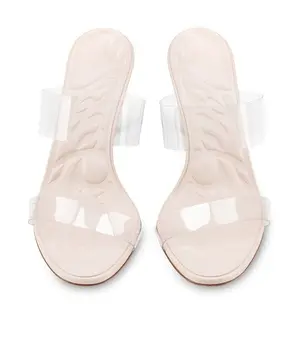 CHRISTIAN LOUBOUTIN Transparent Upper Sandals - Nude