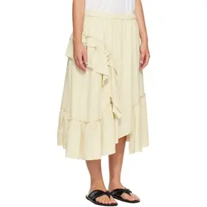 You Must Create Draped Midi Skirt