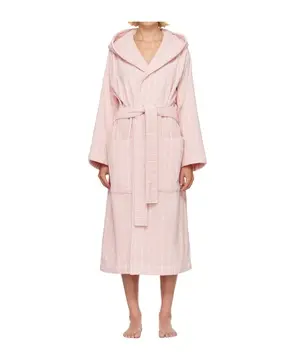 TEKLA Terry Hooded Bathrobe - Pink
