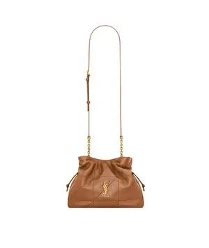 Saint Laurent Jamie Shoulder Pouch In Lambskin - Fox